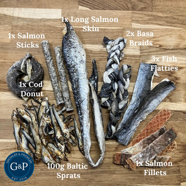 Growler Catch Treats Box Fish Dog Treats | Natural Fish Dog Treats ...